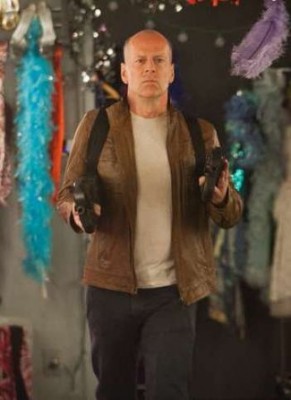 Looper Leather Jackets: Bruce Willis and Joseph Gordon Levitt